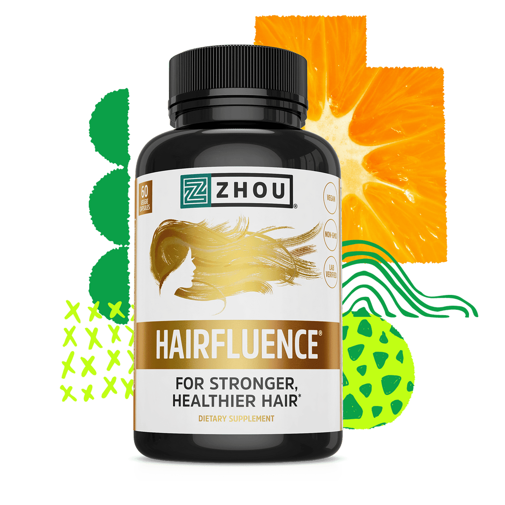 Hairfluence Hair Vitamin | Healthy Hair Growth Supplement – Zhou Nutrition