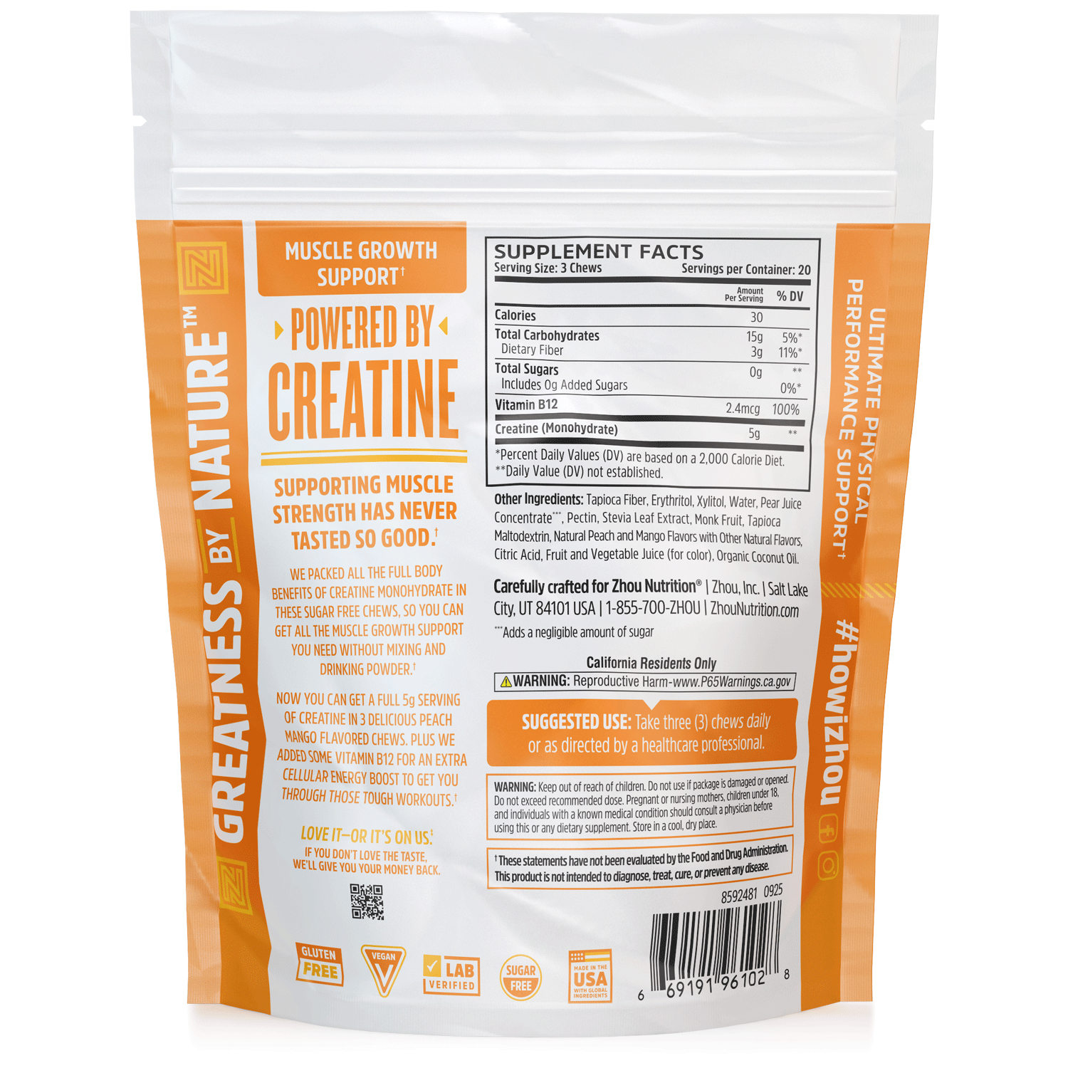 Creatine Chews – Zhou Nutrition
