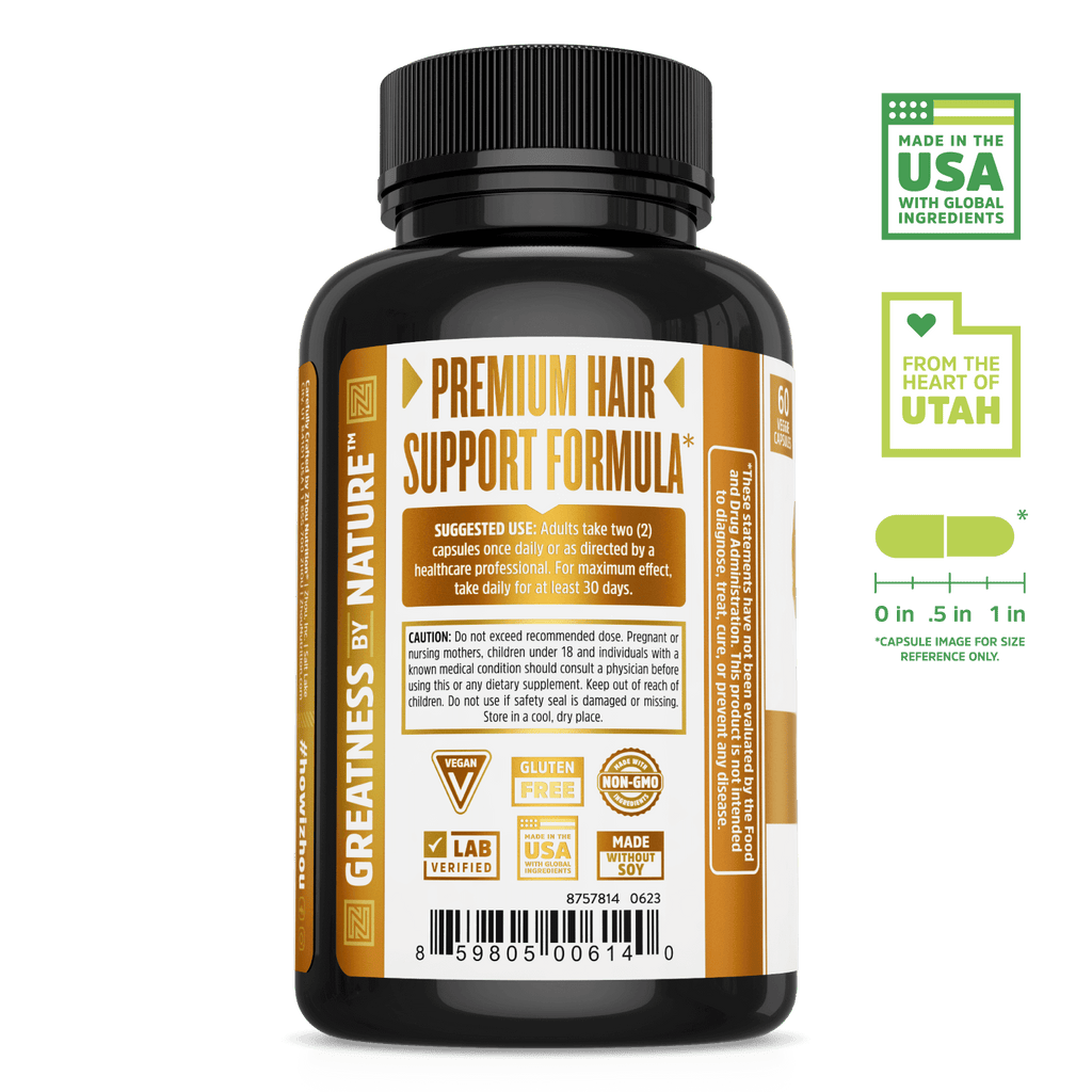 Hairfluence Hair Vitamin | Healthy Hair Growth Supplement – Zhou Nutrition