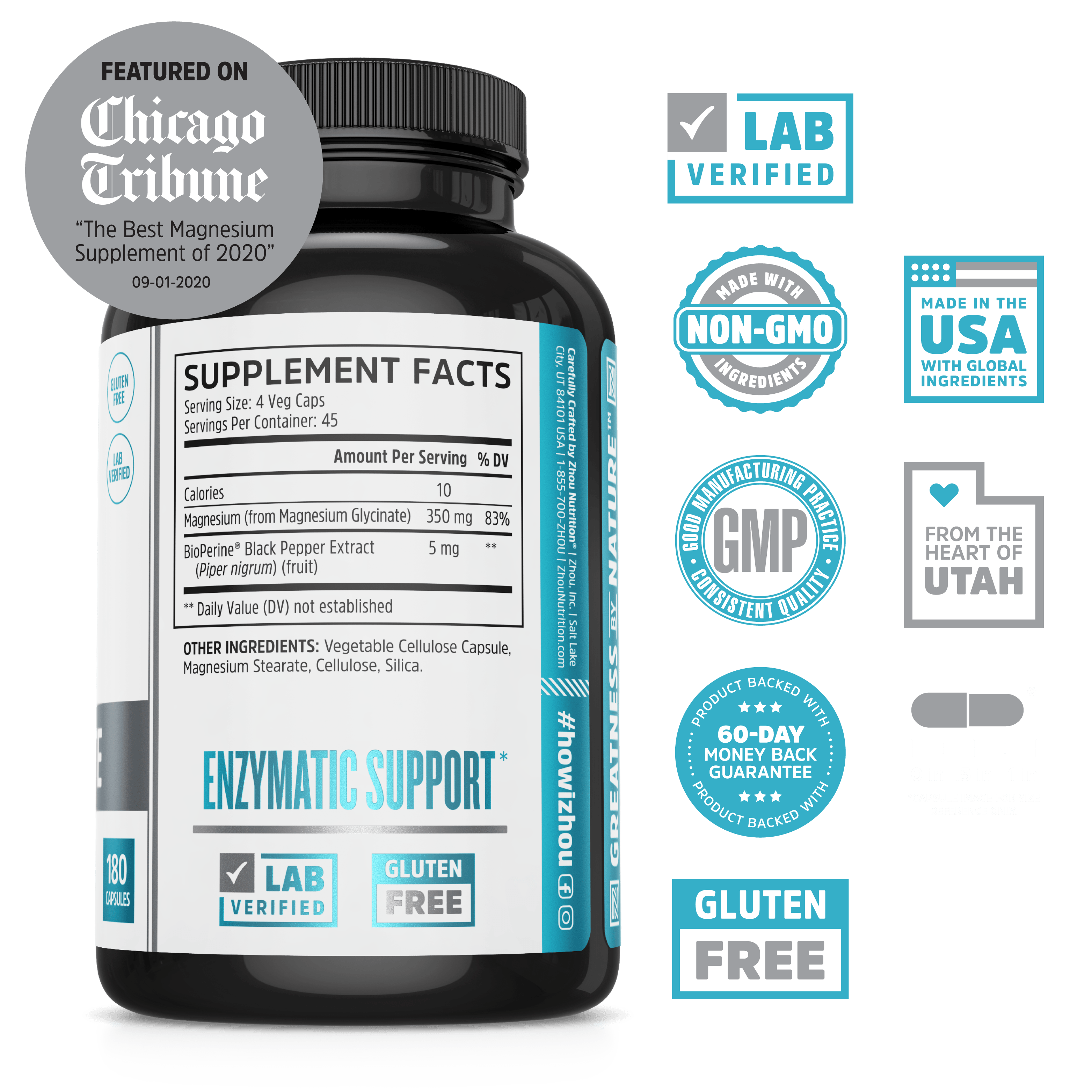 Mag Glycinate - Maximum Absorption Formula – Zhou Nutrition